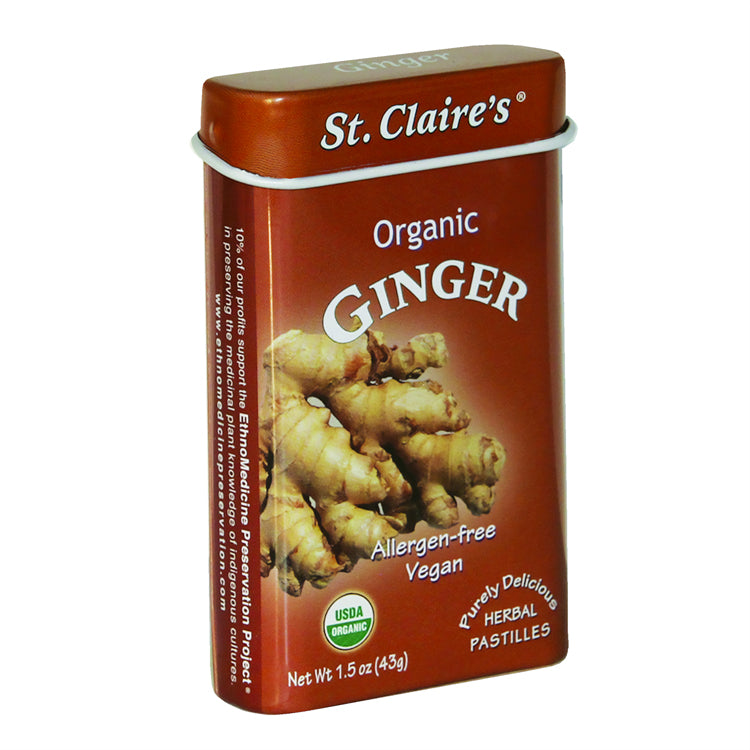 Organic Ginger Herbal Pastilles – St. Claire's Organics