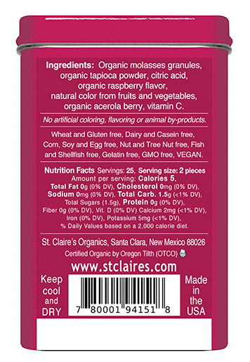 Organic Raspberry Tarts with Acerola Berry Vitamin C – St. Claire's ...